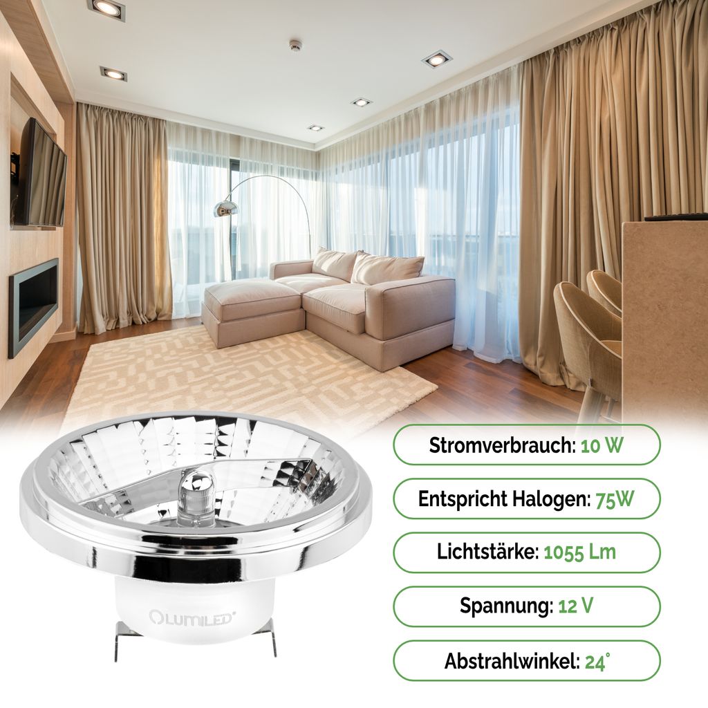 Lumiled LED-Leuchtmittel AR111 G53 Fassung | Kaufland.de