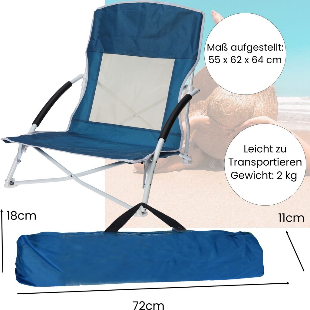 Strandstuhl faltbar bis 110kg Faltstuhl | Kaufland.de