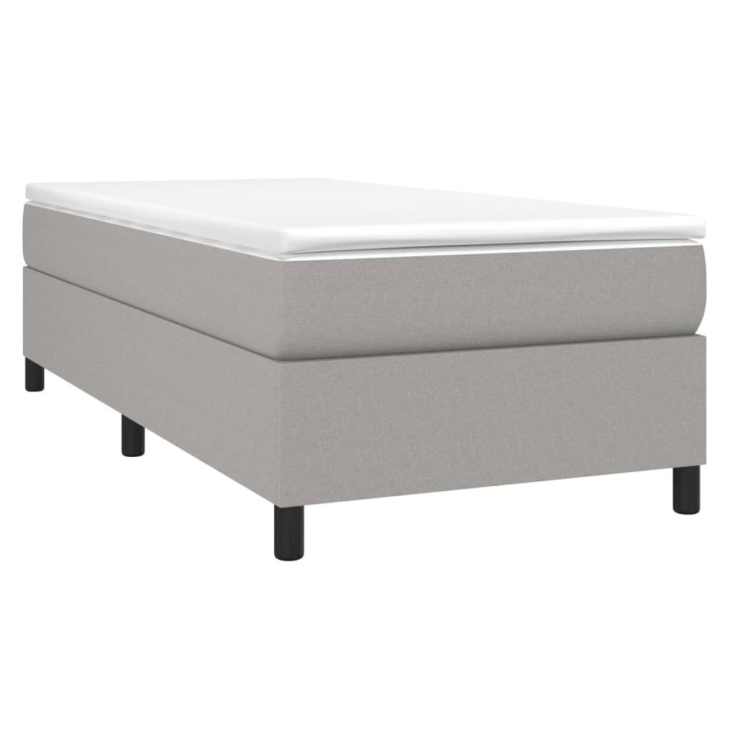vidaXL Boxspringbett Hellgrau 100x200 cm | Kaufland.de