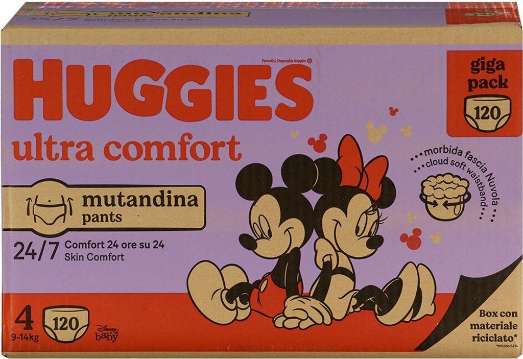 Huggies Ultra Comfort Größe 4 Windeln 120 Einheiten Golden