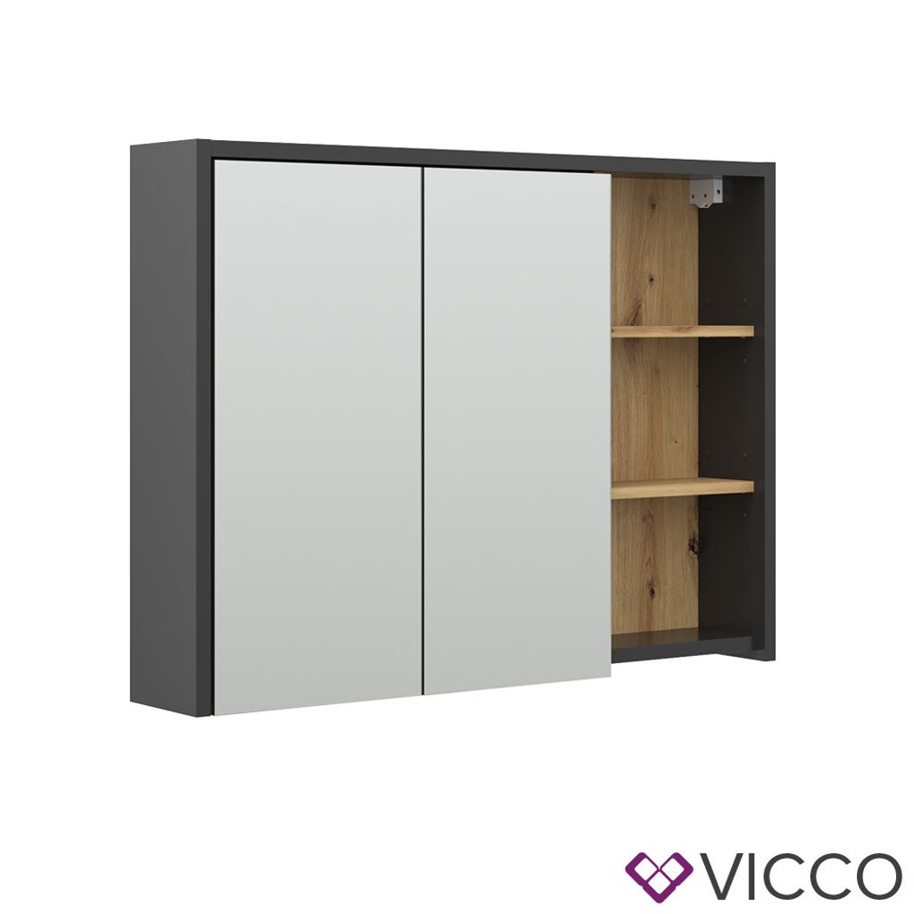 Vicco Viola zrcadlová skříňka antracitový dub | Kaufland.cz