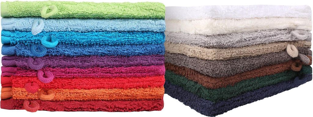 Frottier Waschhandschuhe 10er Pack 15x21cm, | Kaufland.de