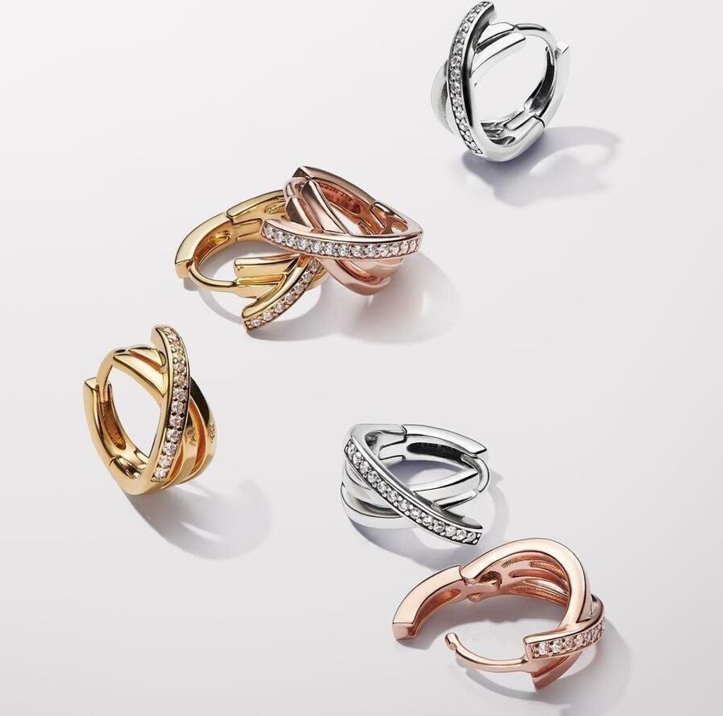 Pandora 293150C01 - Creolen Kreuzung - Silber | Kaufland.de