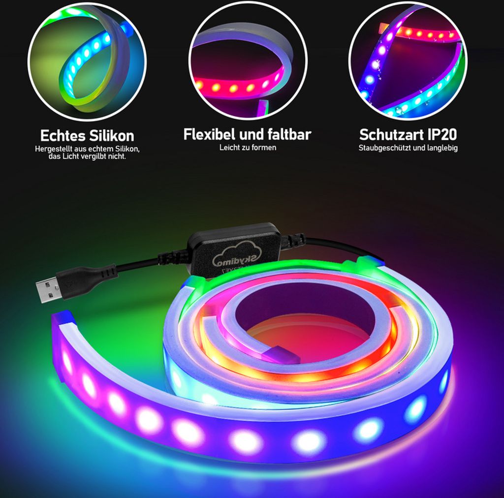 Yakimz LED pásek pro herní stůl, RGBIC LED | Kaufland.cz