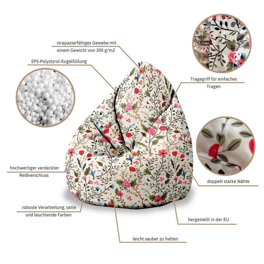 Bean Bag 80x80x120cm Sitzsack mit Lehne und | Kaufland.de