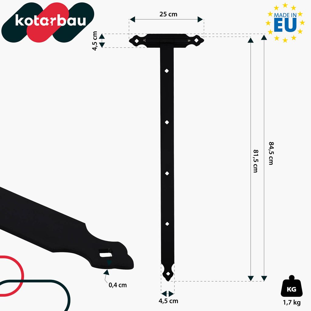 KOTARBAU® Závěs okenice 800 mm 2 ks deska 250 | Kaufland.cz
