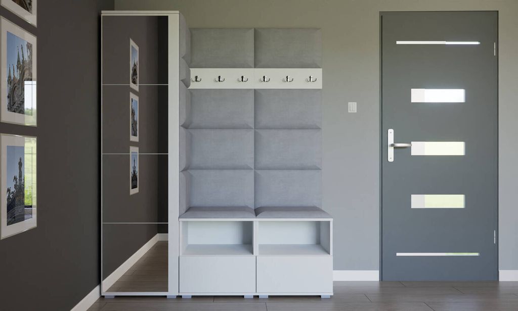 Šatní set Nela II se zrcadlem, čalouněná | Kaufland.cz