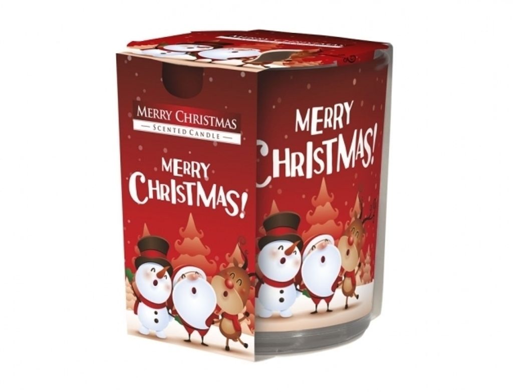 Svíčka ve skle VESELÉ VÁNOCE vonná 100g | Kaufland.cz