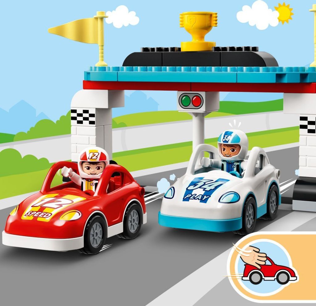 LEGO® DUPLO® 10947 Pretekárske autá LEGO® | Kaufland.sk