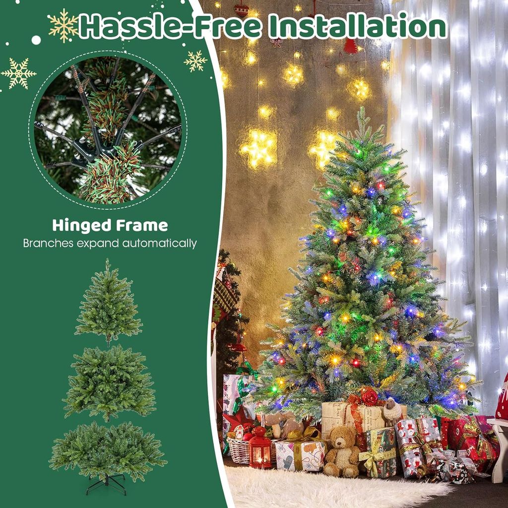 150cm umělý vánoční stromek s 250 LED světly | Kaufland.cz