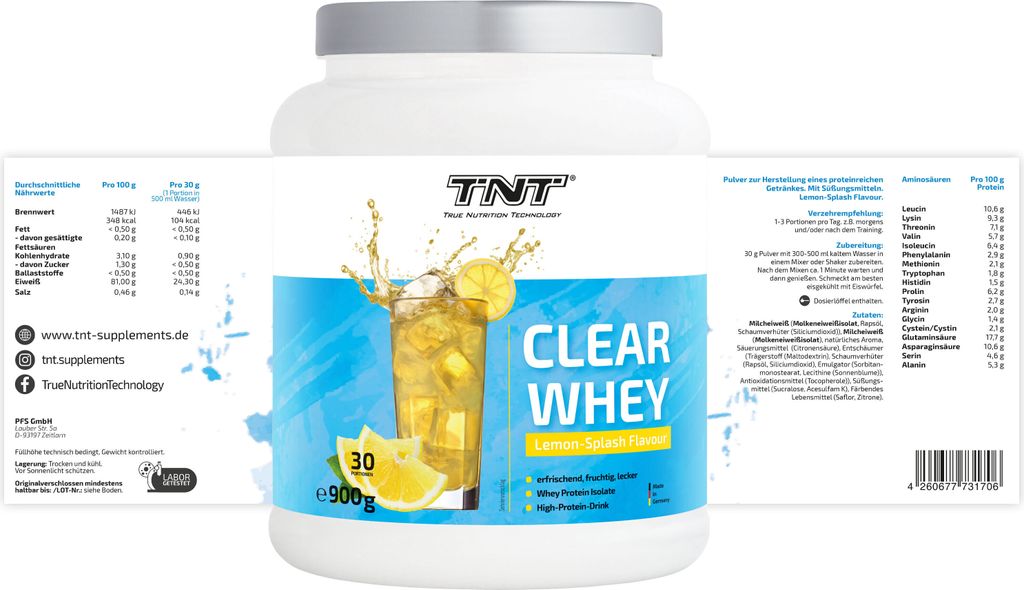 TNT Clear Whey Protein Shake Isolate | Kaufland.de