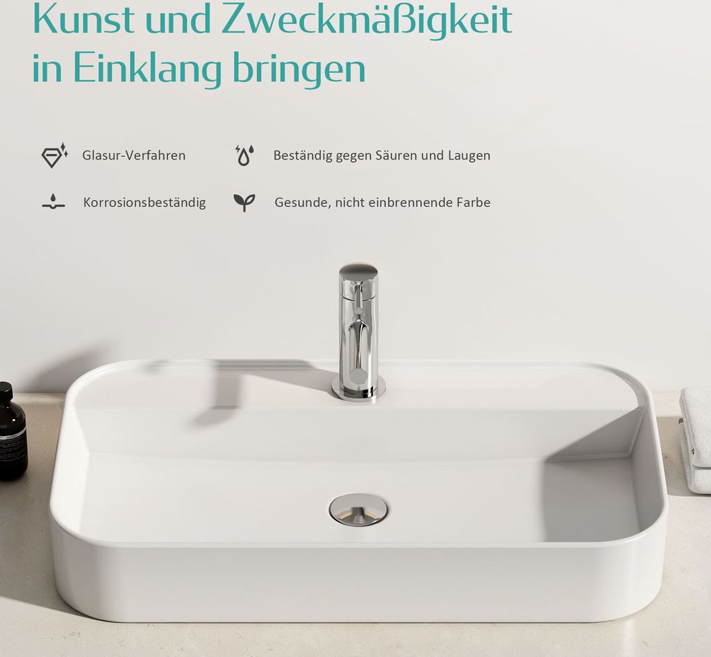 EMKE Umywalka ceramiczna Umywalka nablatowa | Kaufland.pl