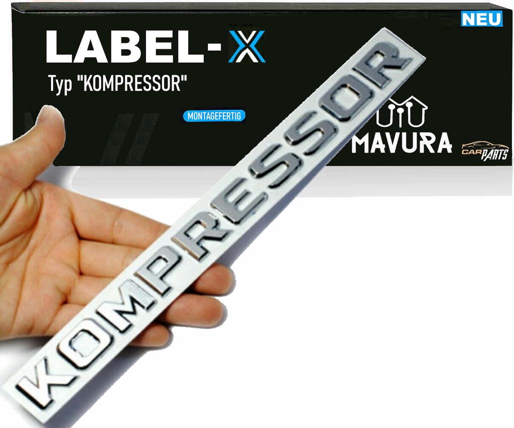 LABEL-X Typ KOMPRESSOR Chrom Schriftzug | Kaufland.de