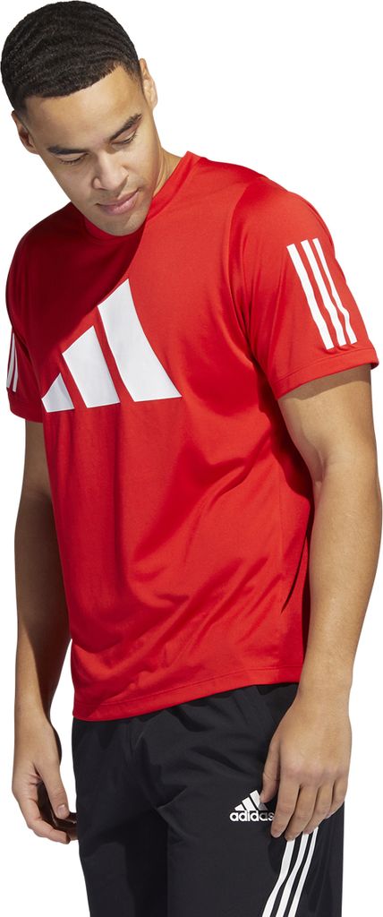 Adidas Fl 3 Bar Tee Vivred/White M T-Shirt | Kaufland.de