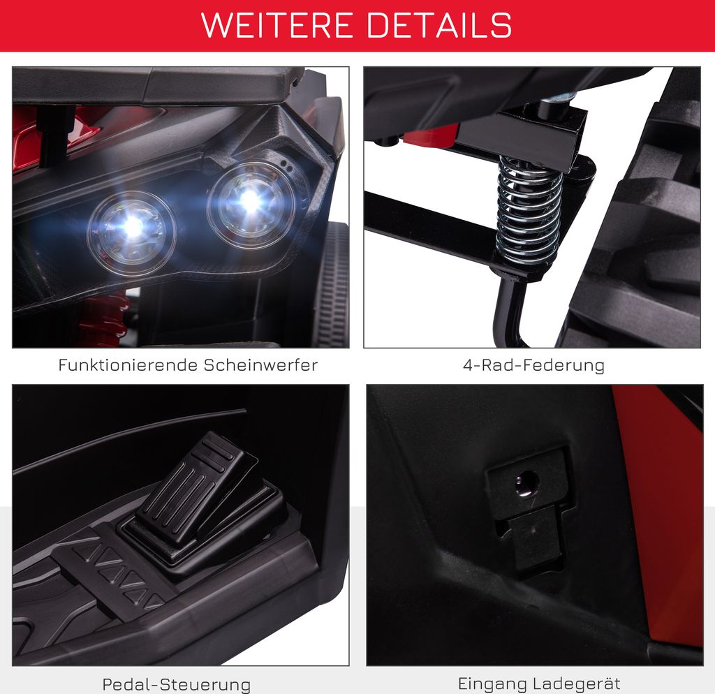 HOMCOM Elektro-Quad 12V Kinderquad mit | Kaufland.de