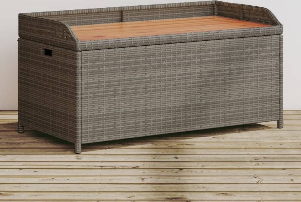 Ławka ze schowkiem szara 100x50x52 cm | Kaufland.pl