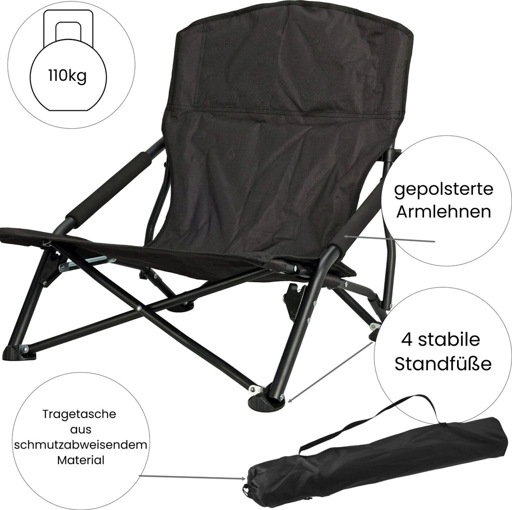 2 Stück Strandstuhl faltbar Faltstuhl | Kaufland.de
