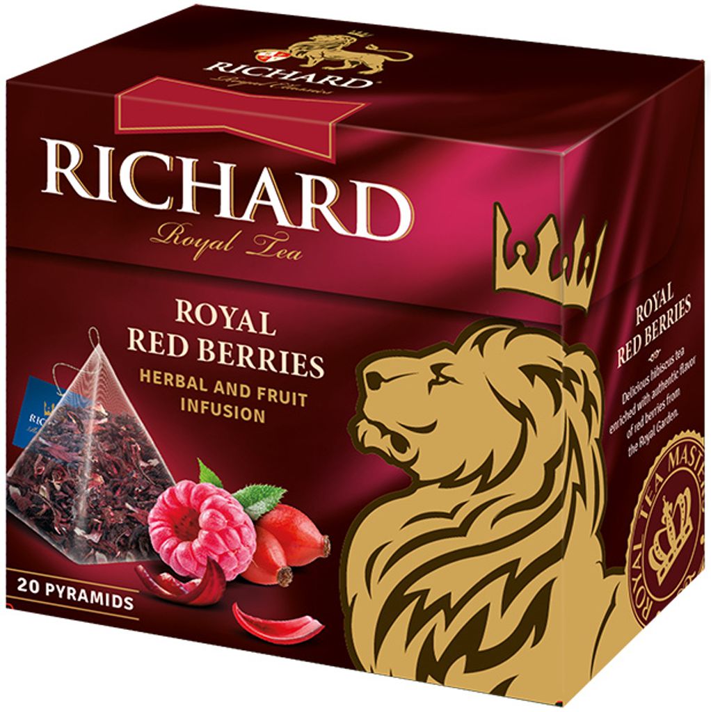 RICHARD Royal Red Berries 34g (20 pyramid, | Kaufland.cz