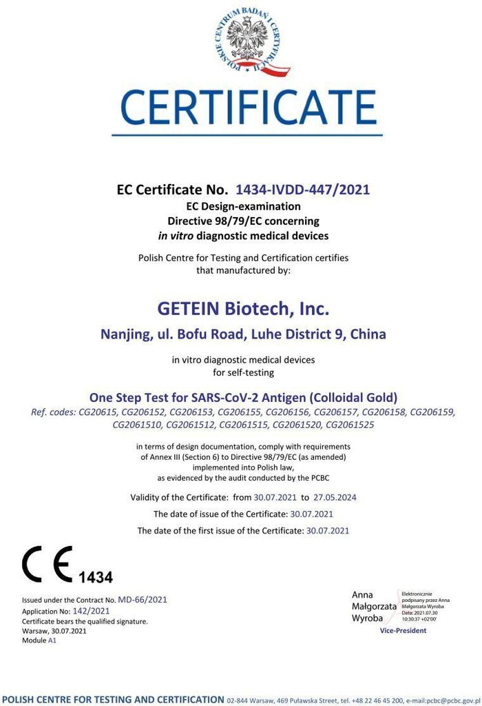 20x Getein Biotech Selbsttest CE 1434 | Kaufland.de