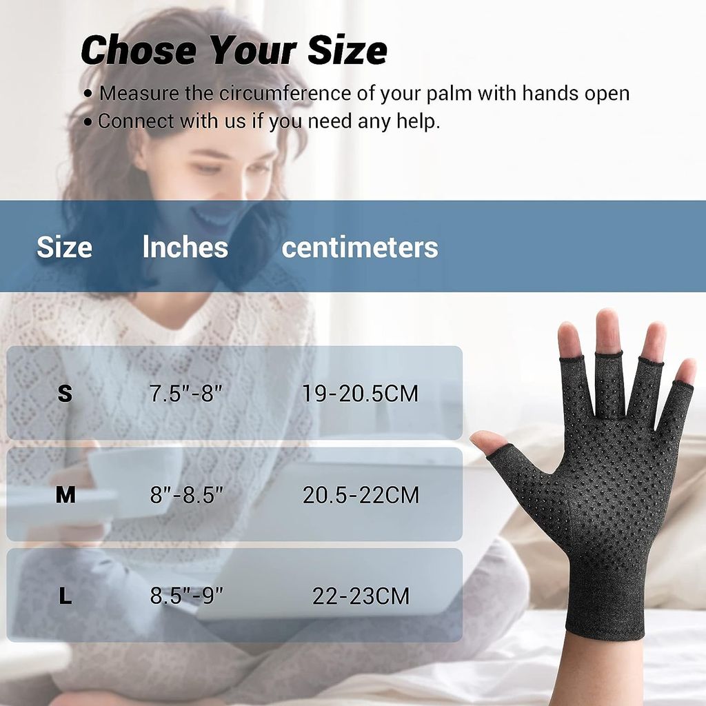 Kompressions-Arthritis-Handschuhe, fingerlose | Kaufland.de