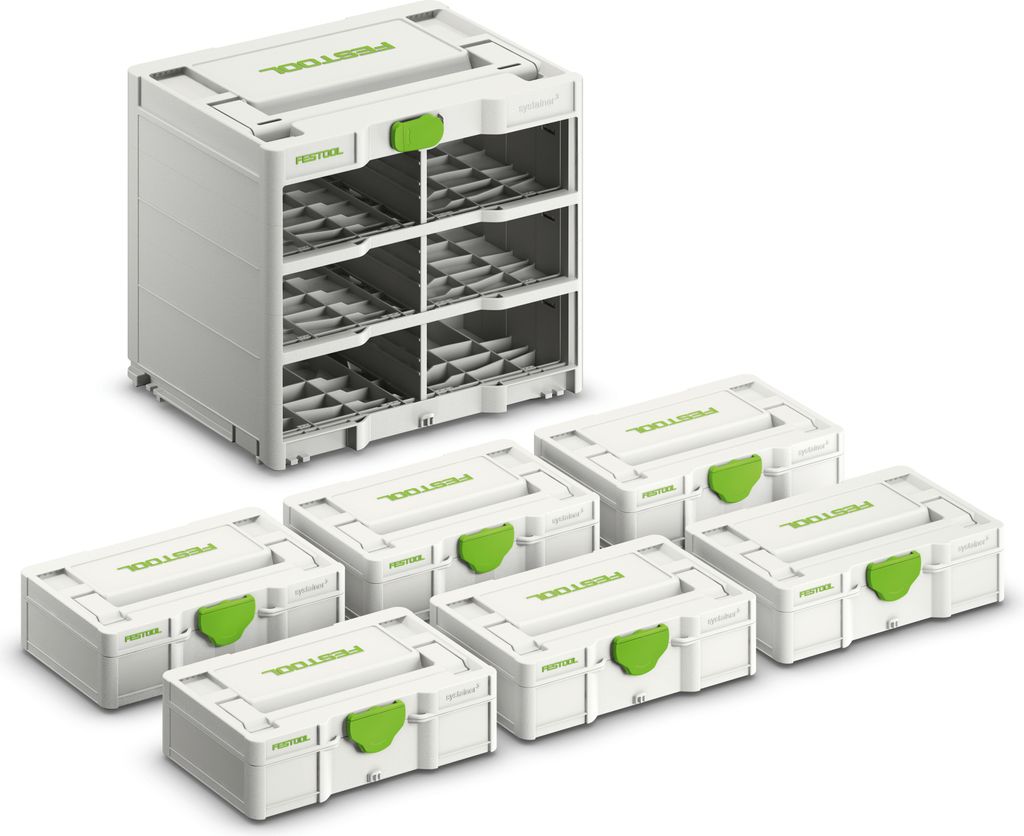 Festool Systainer-Rack SYS3-RK M für 6 MINI-Systainer, 396
