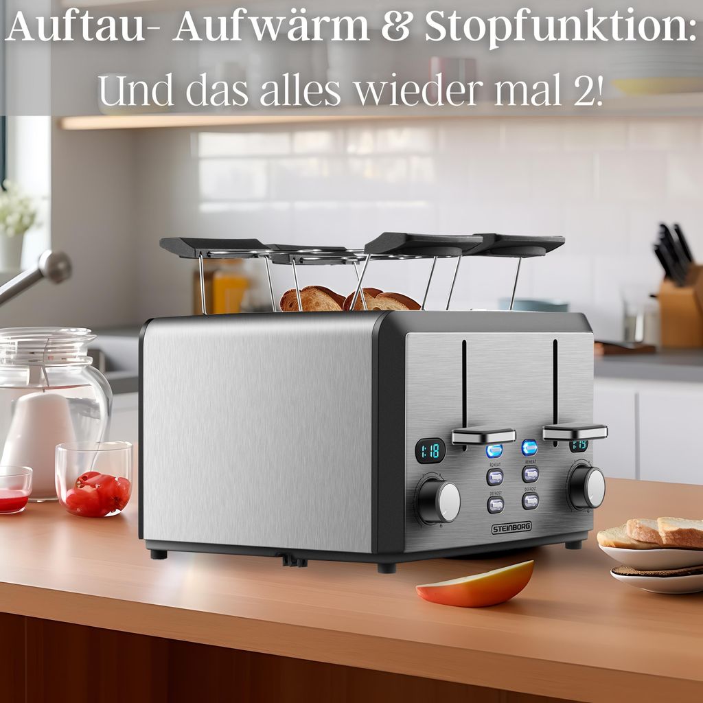 Steinborg XXL Toaster 4 Toastschlitze | | Kaufland.de