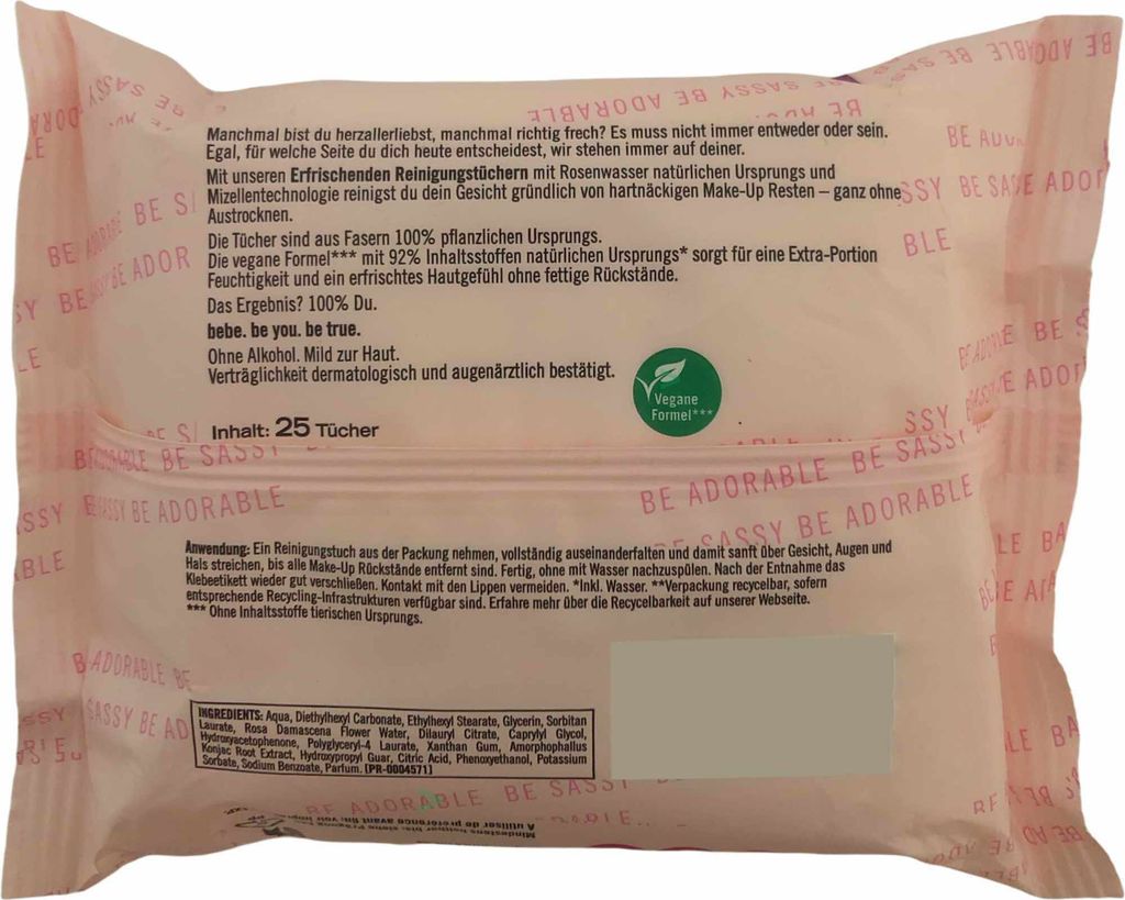 bebe Erfrischende Reinigungstücher (6 x 25 | Kaufland.de