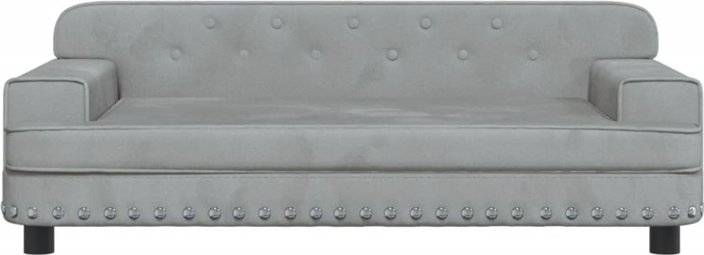 vidaXL Hundebett Hellgrau 90x53x30 cm Samt - | Kaufland.de