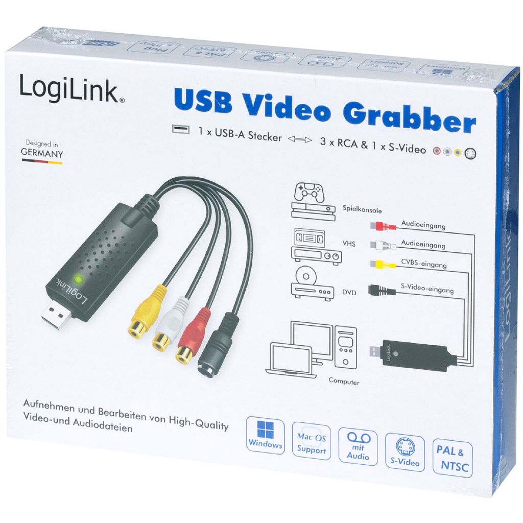 LogiLink USB 2.0 Audio a video grabber čierny | Kaufland.sk