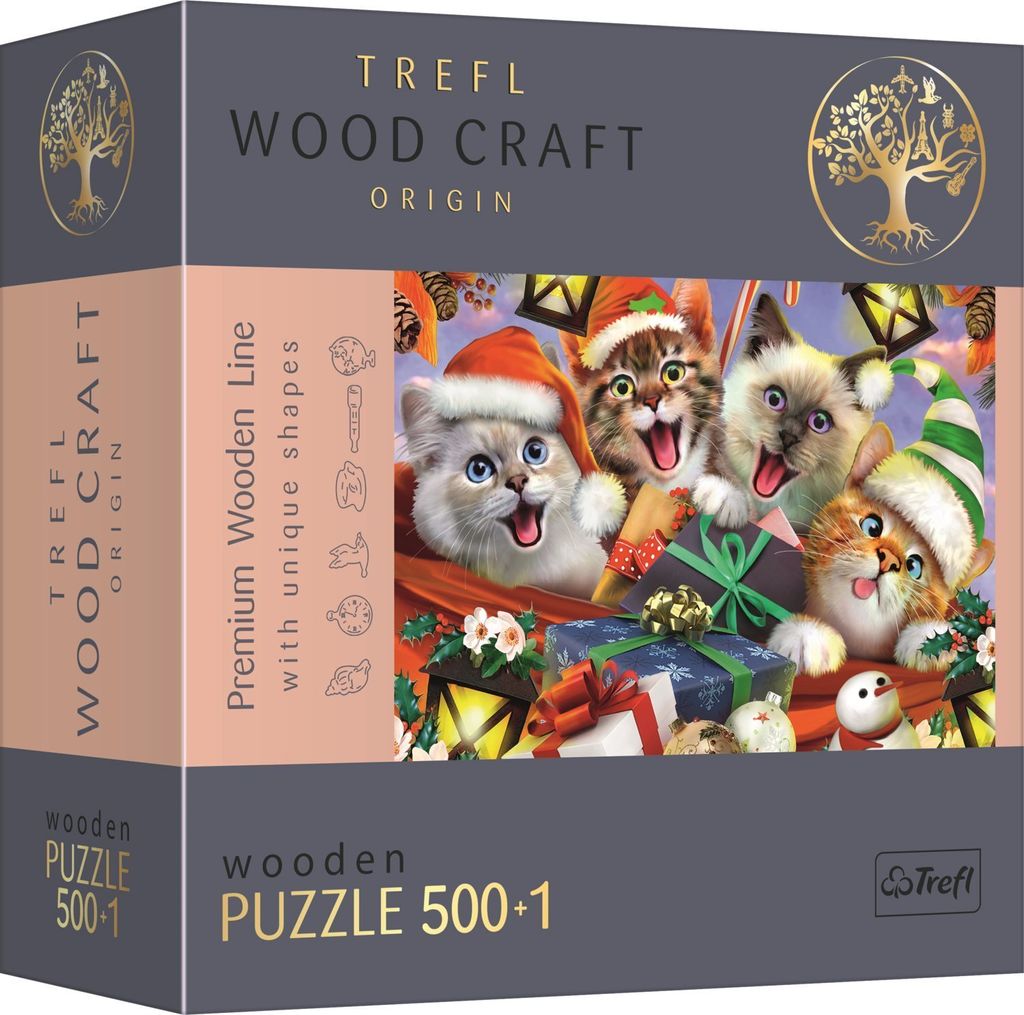 TREFL Wood Craft Origin Puzzle Świąteczne | Kaufland.pl