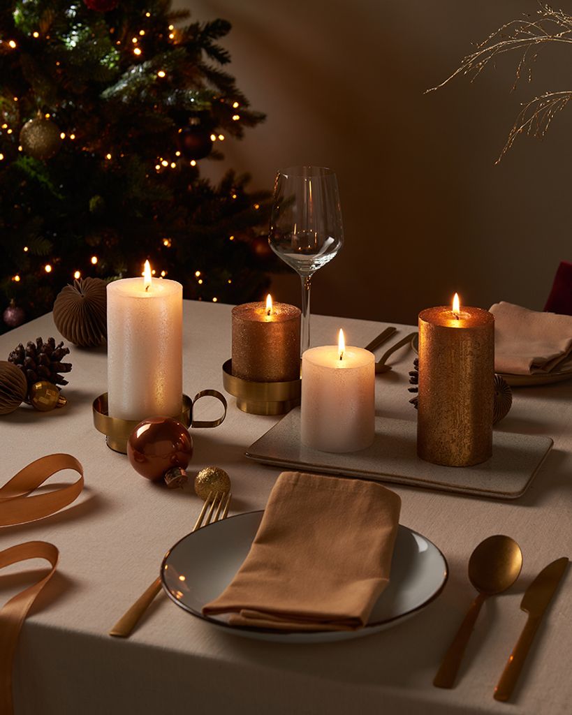 Bolsius Rustik Kerze Gold 190/68mm | Kaufland.de