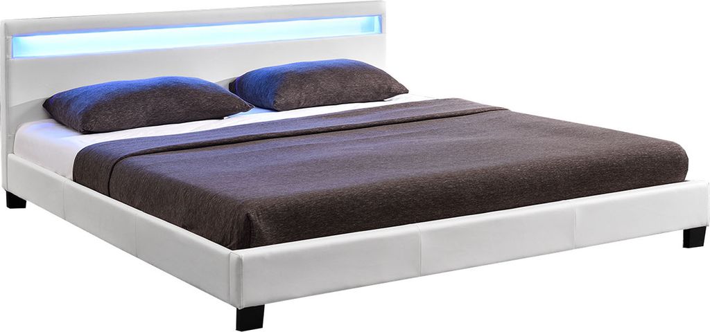 Čalouněná postel Paris s LED osvětlením 140 x | Kaufland.cz