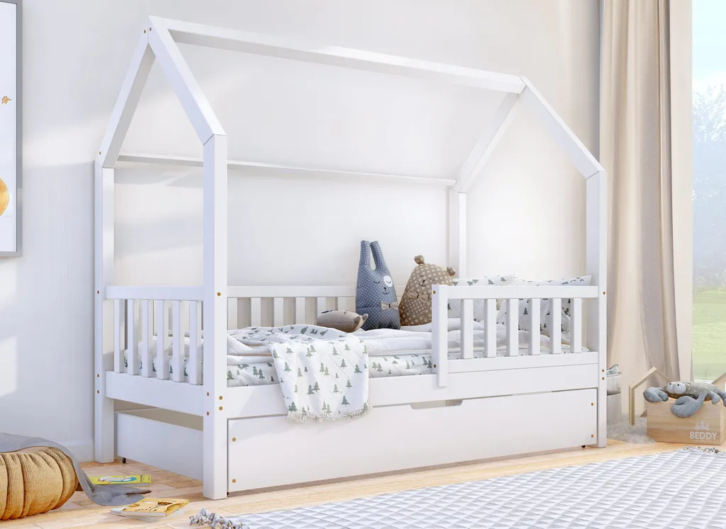 PORTIA BIS Hausbett Kinderbett 90x180 weiß | Kaufland.de