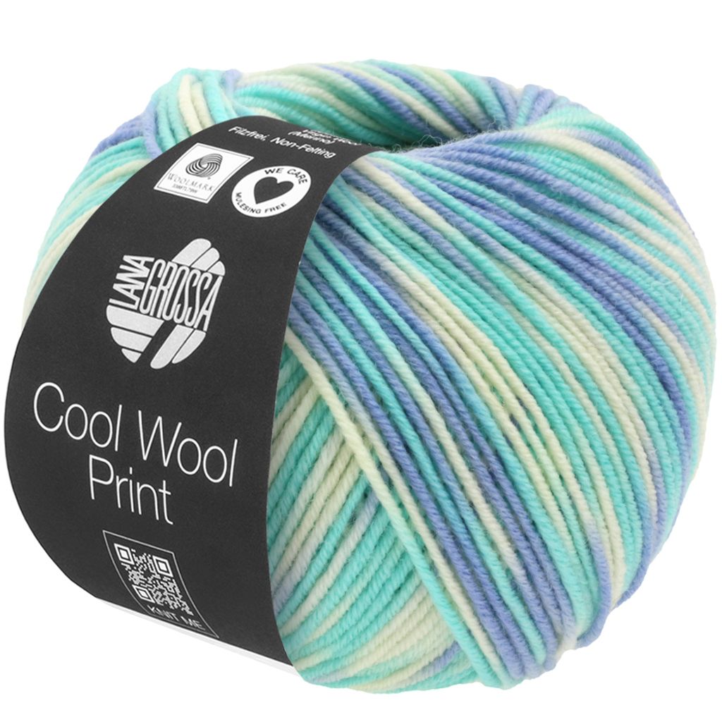 Lana Grossa - Cool Wool Print 0728 himmelblau | Kaufland.de