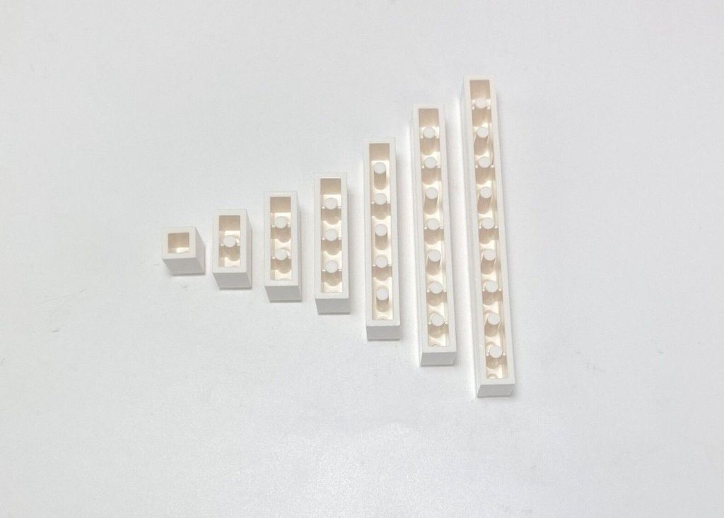 LEGO brick set 1x1, 1x2, 1x3, 1x4 white LEGO® | Kaufland.cz