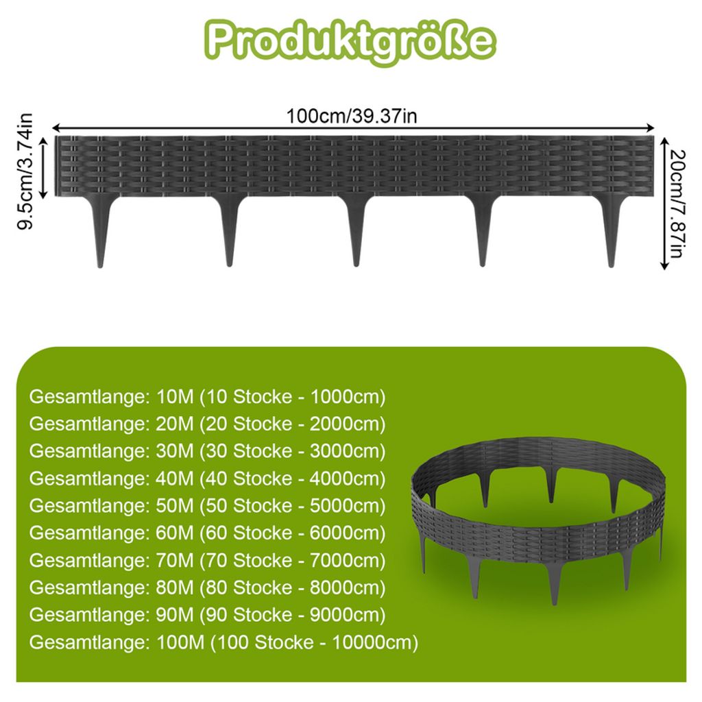 Yakimz obruby trávníků s ratanovým vzhledem | Kaufland.cz