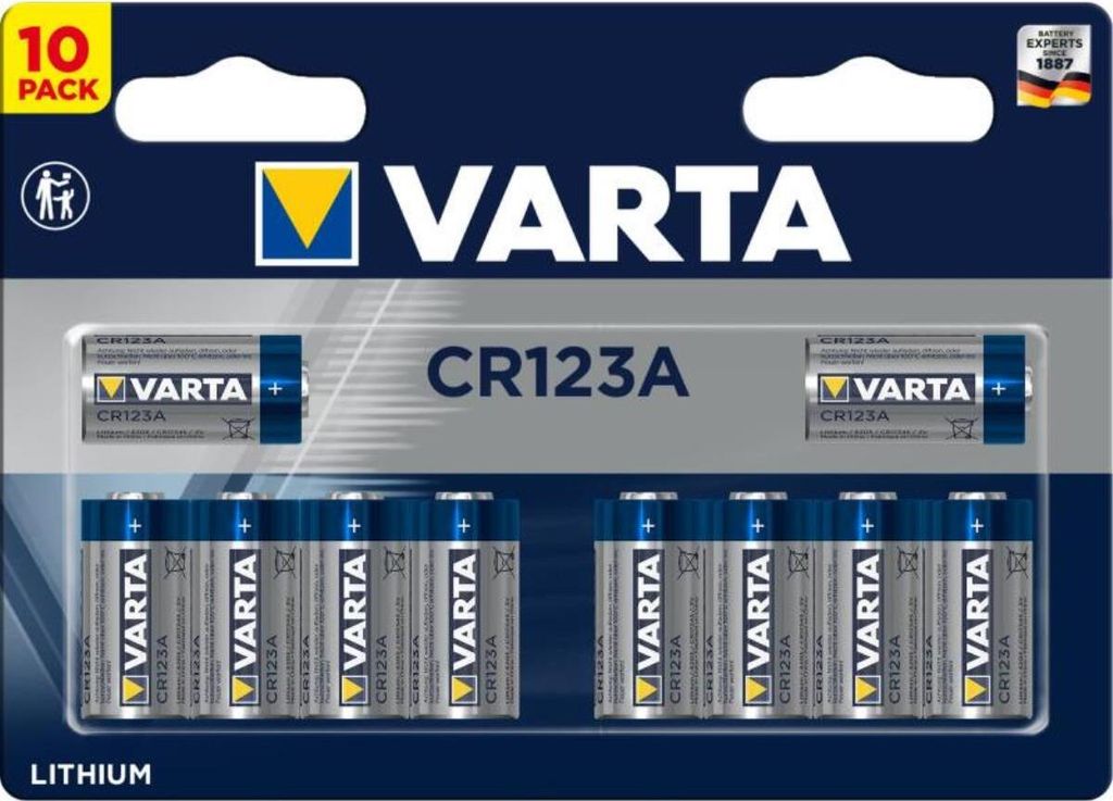 VARTA CR 123A SP - Lithium Batterie, CR123A, 1430 mAh,