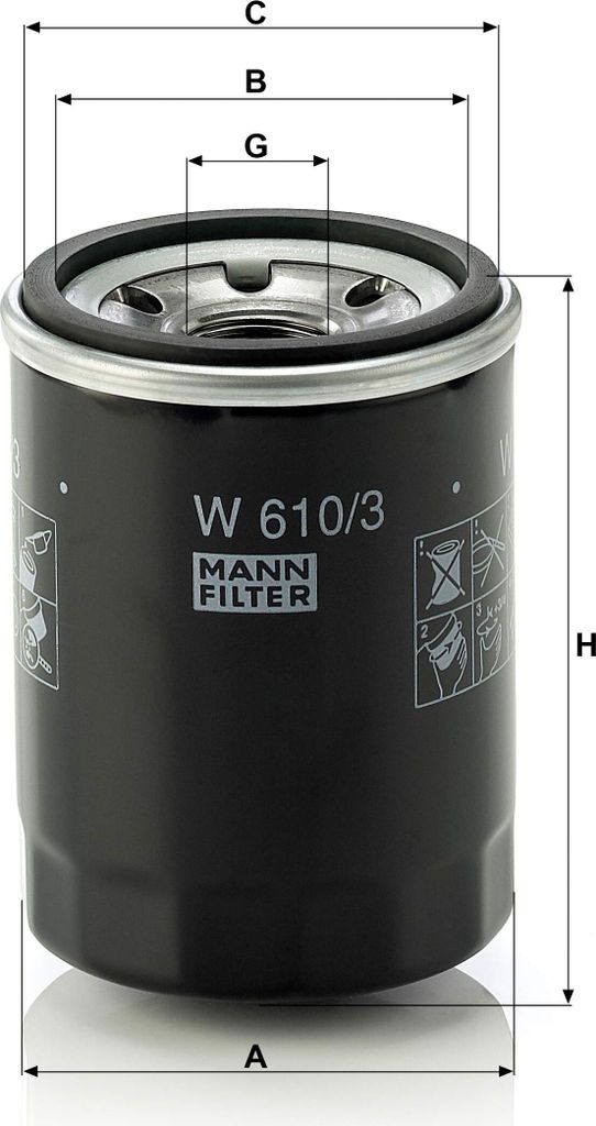 Filtr oleju MANN-FILTER W 610/3 - Do | Kaufland.pl
