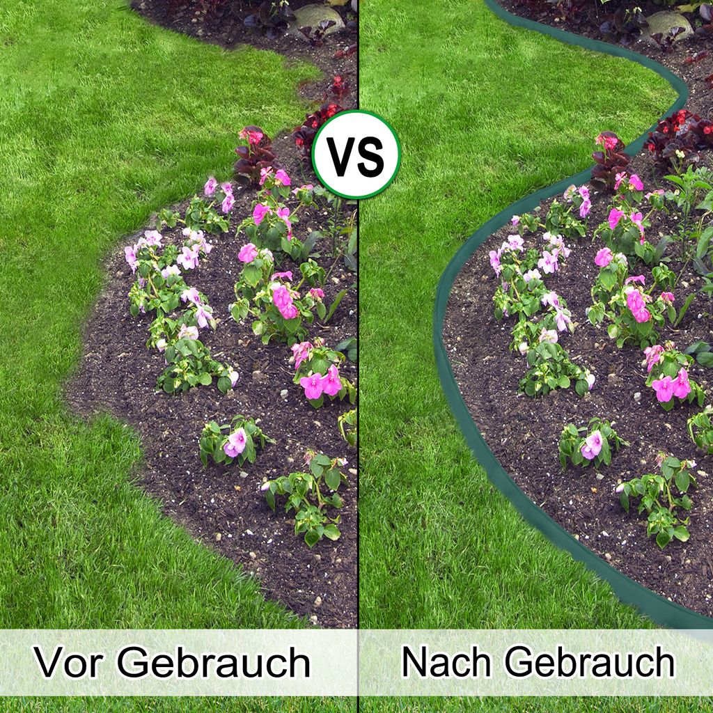 UISEBRT 20m Rasenkante Kunstoff Flexible Lawn | Kaufland.de