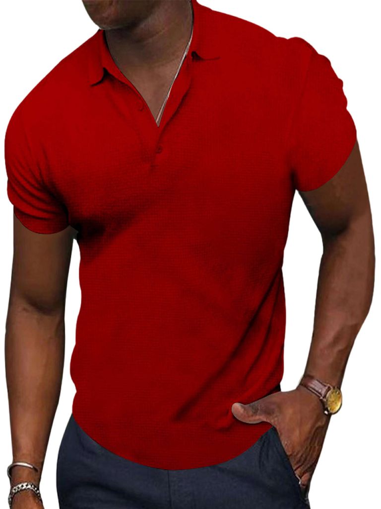 Herren Sommer V-Ausschnitt Kurzarm T-Shirt | Kaufland.de