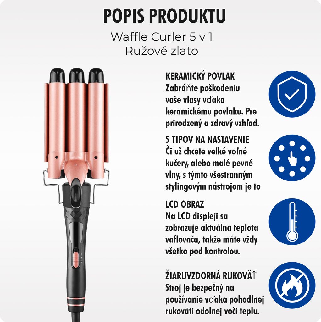 Kulma na vlasy - Waffle Iron - Waver - | Kaufland.sk
