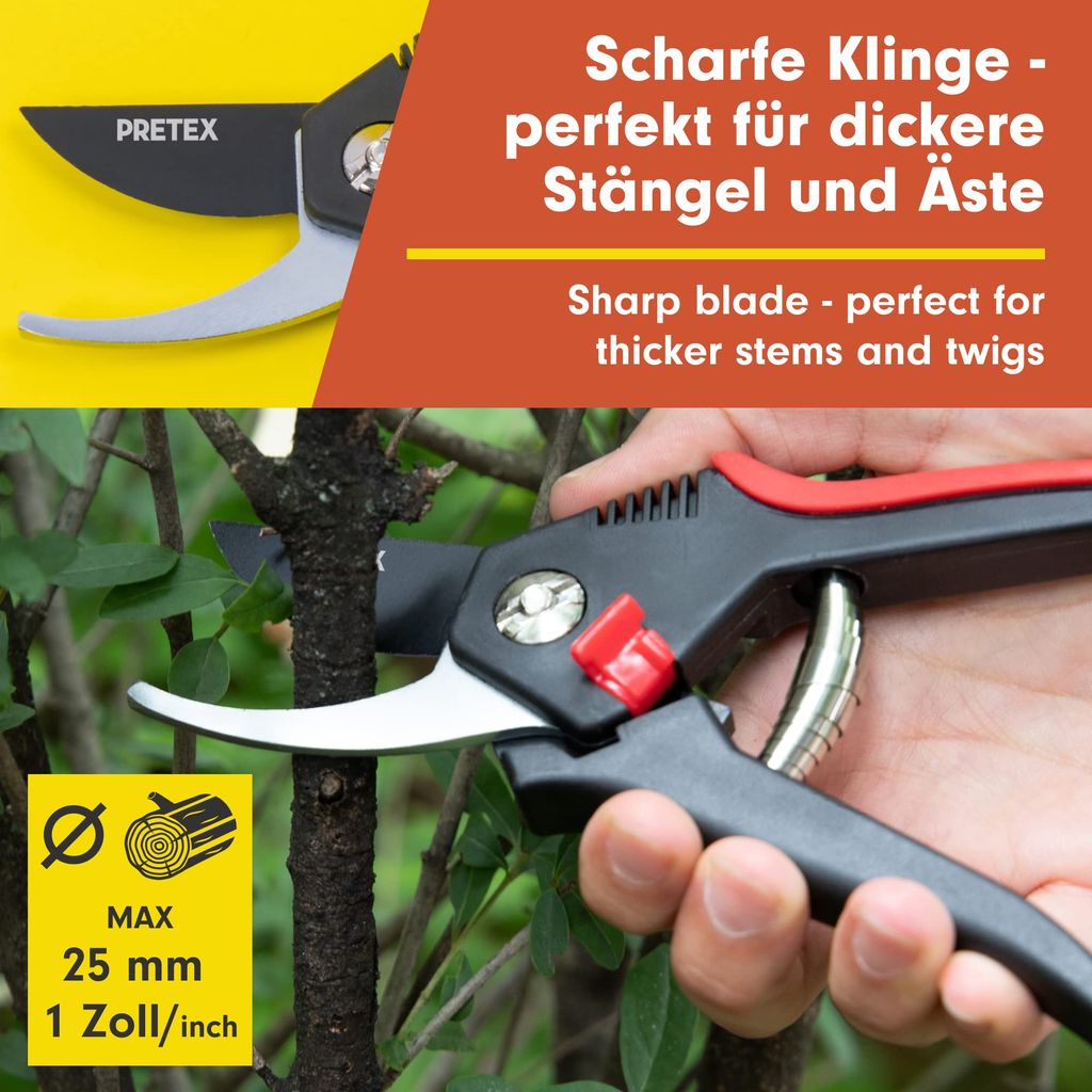 PRETEX Gartenschere mit einhändig bedienbarem | Kaufland.de