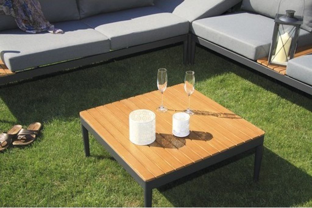 acamp lounge group Paros 4ks. šedá se stolem | Kaufland.cz
