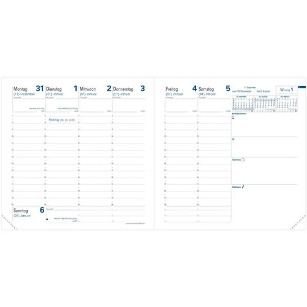 Buchkalender Executif 16x16cm bloom Annemone | Kaufland.de