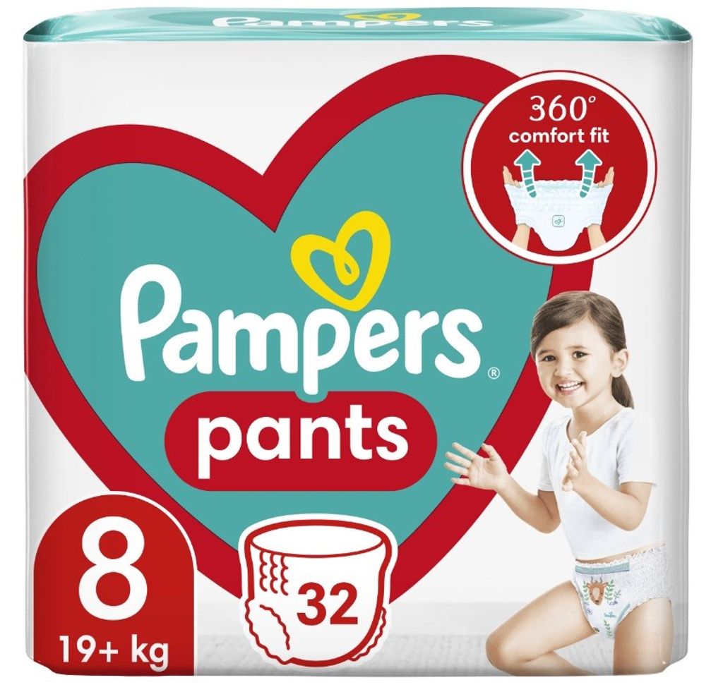 Plenky Pampers Pants vel. 8 (19+ kg), 32 | Kaufland.cz