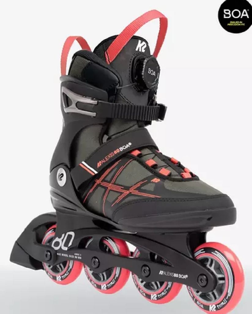 K2 Inline Skates ALEXIS 80 BOA grey - coral | Kaufland.de