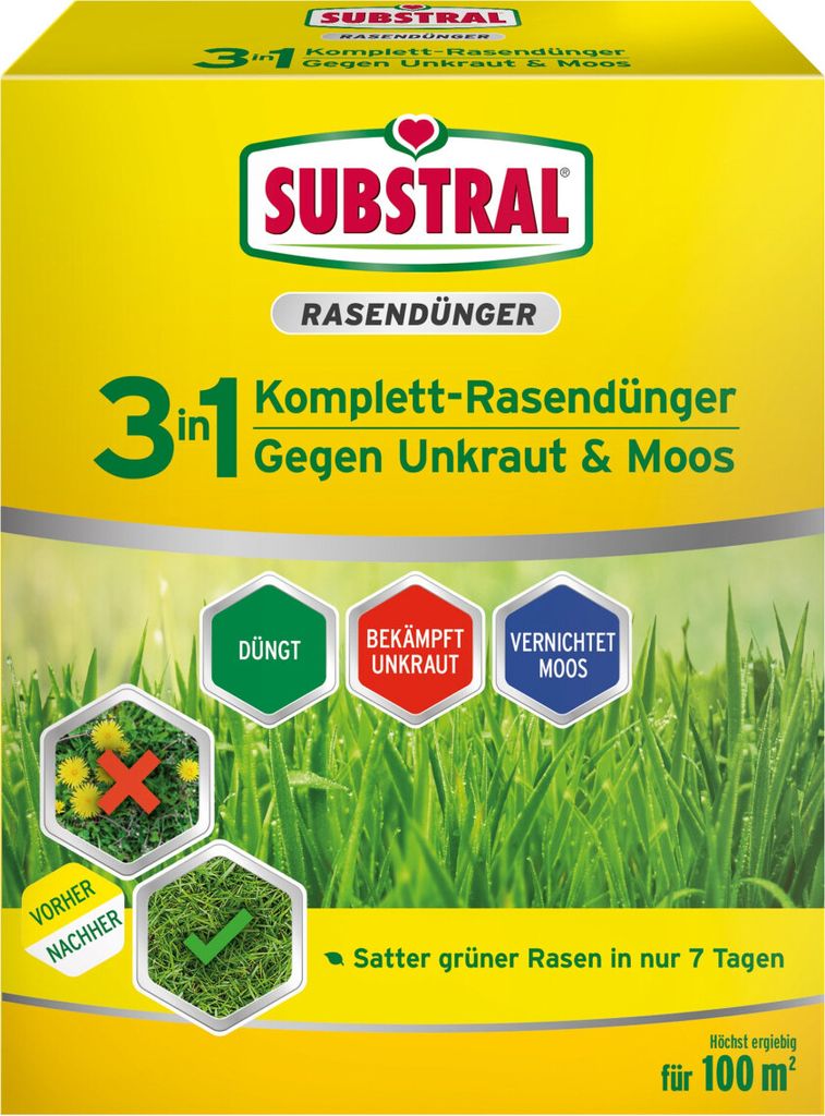 Substral 3in1 Komplettrasendünger, 3,6 kg für | Kaufland.de