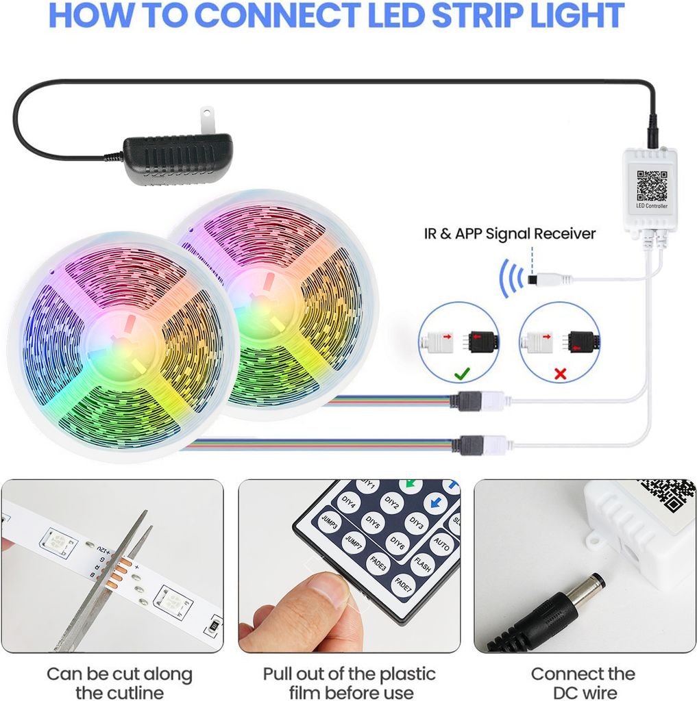 LED pásky světelný řetěz světelný pásek RGB | Kaufland.cz