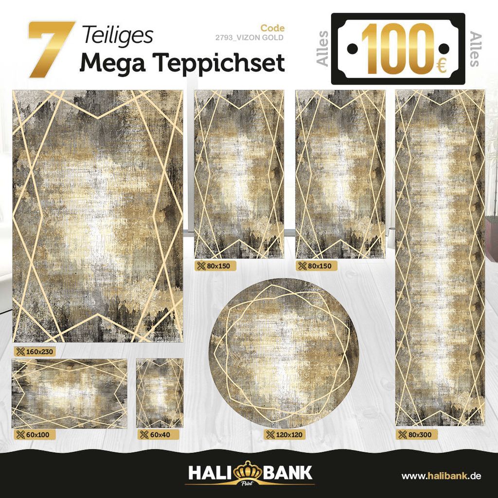Waschbare Teppiche 7 teilig Set verschiedene | Kaufland.de