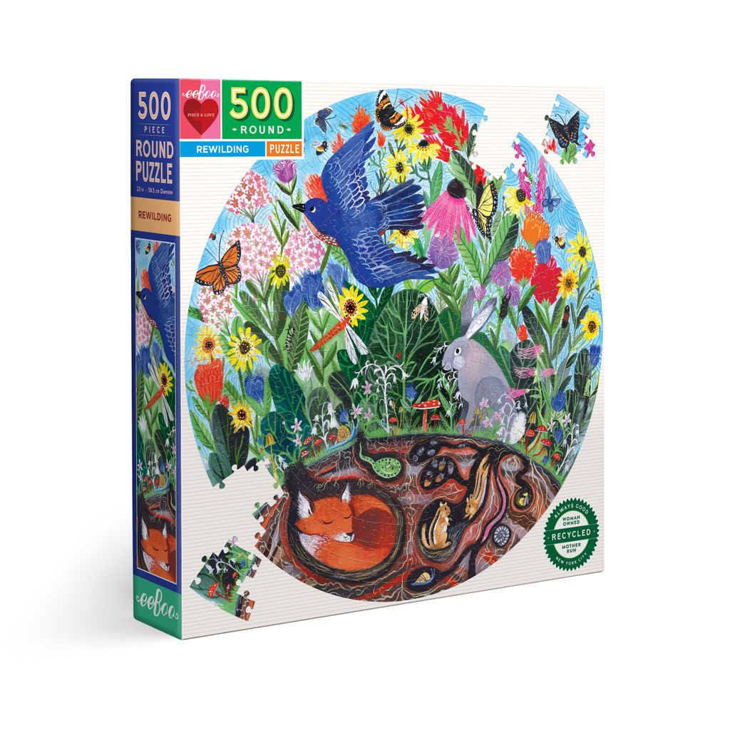 EEBOO Okrúhle puzzle Wildlife 500 dielikov | Kaufland.sk